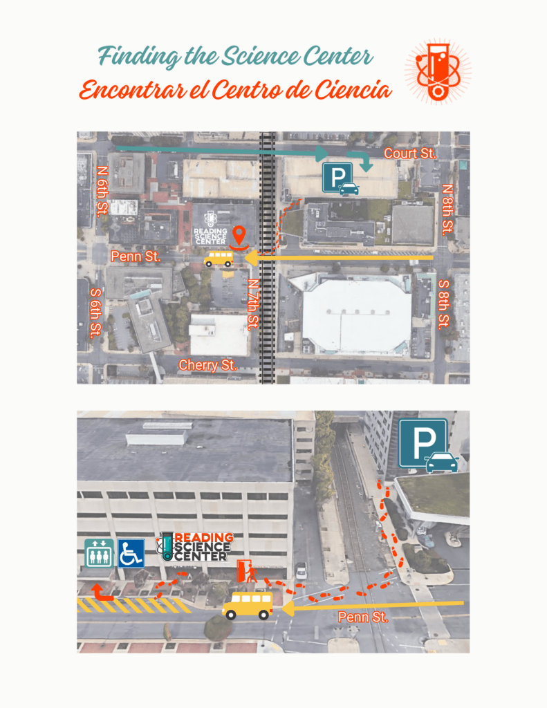 Field Trip Location Map - Reading Science Center